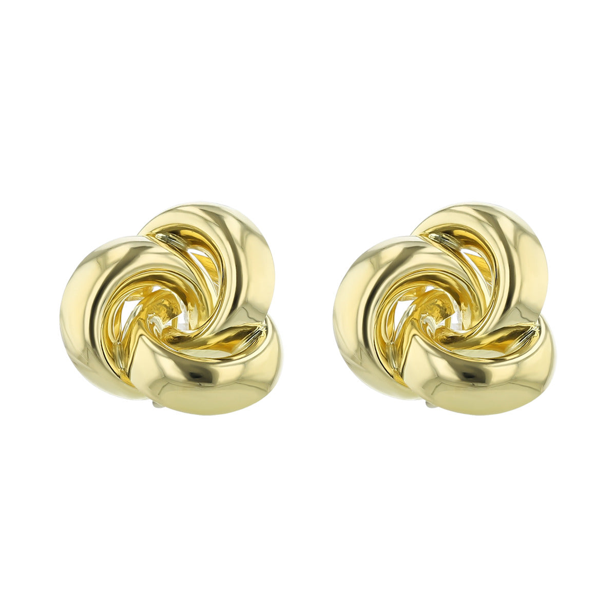 Tiffany Co. 18K Love Knot Button Earrings Shreve Co. Jewelers