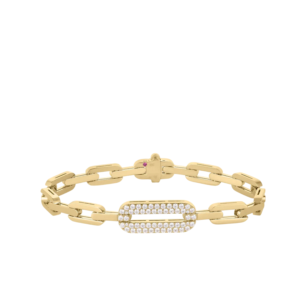 Navarra 0.90ct Diamond Bracelet in 18K Yellow Gold | Shreve & Co. Jewelers