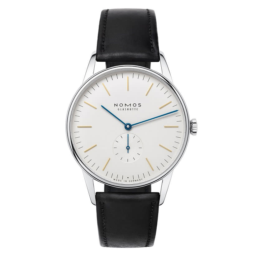 38mm Orion Watch with White Dial in Stainless Steel, Strap | Shreve & Co.