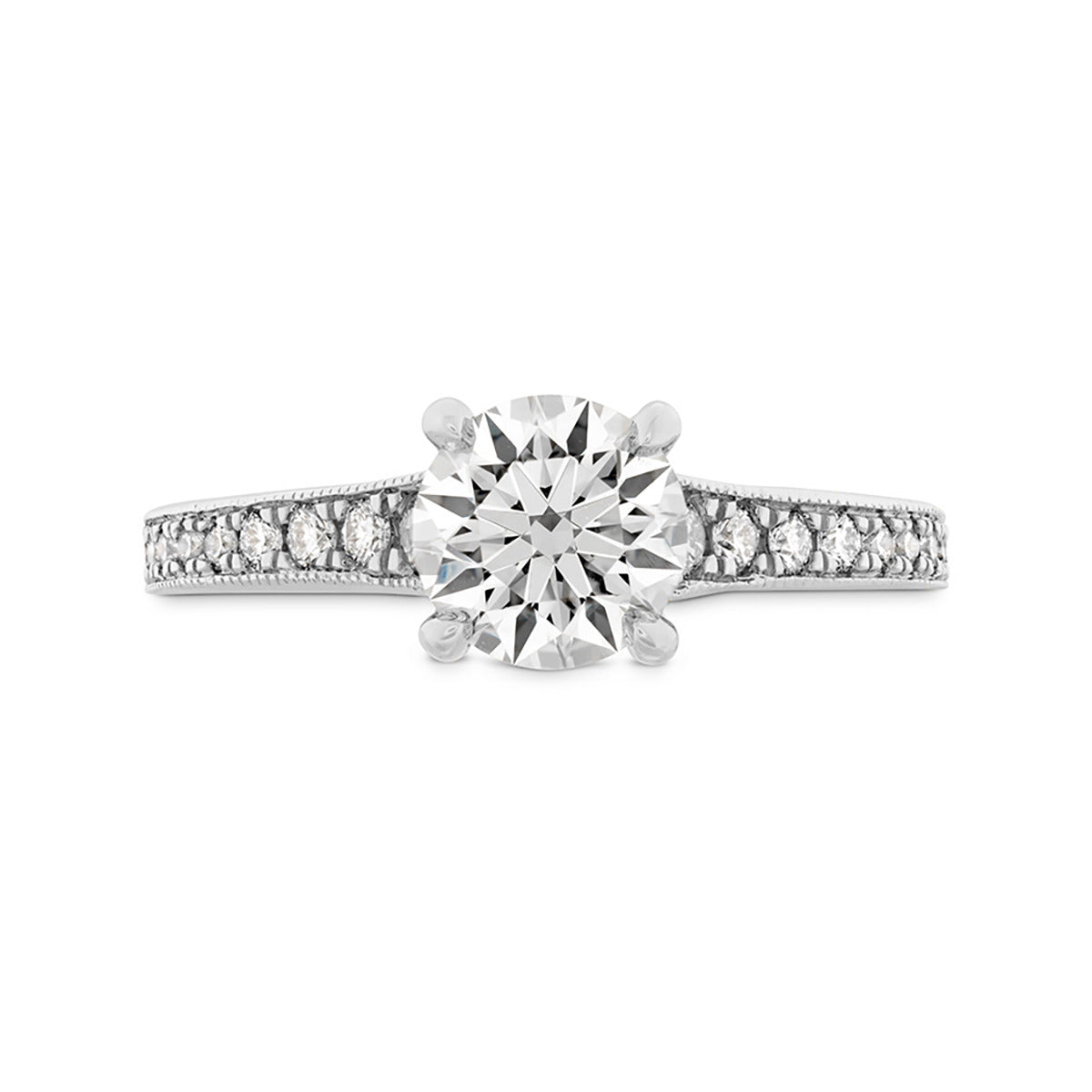 Liliana Milgrain Engagement Ring Setting | Shreve & Co.