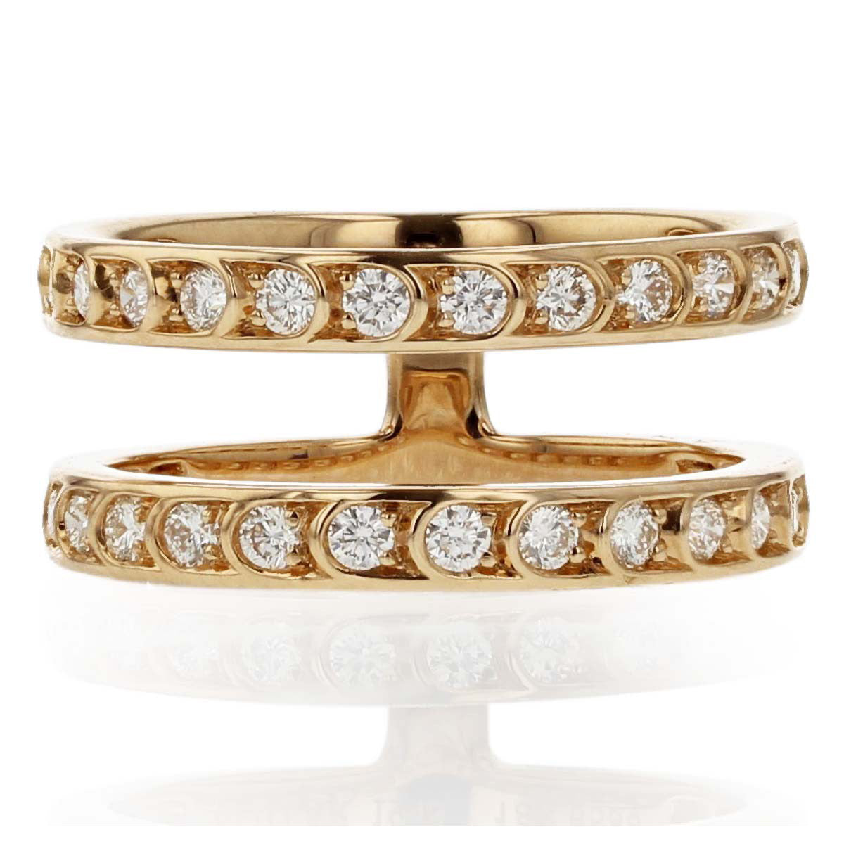 Scallop Artisan Pave Diamond Parallel Band | Shreve & Co.