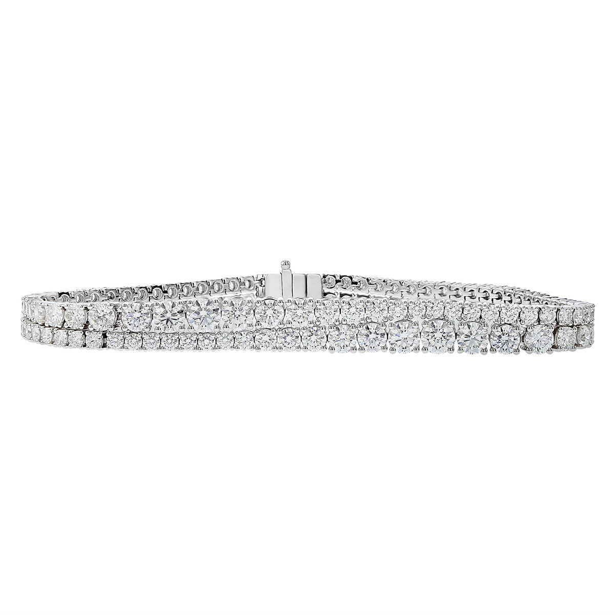Two Row Graduated Diamond Line Bracelet | Shreve & Co.