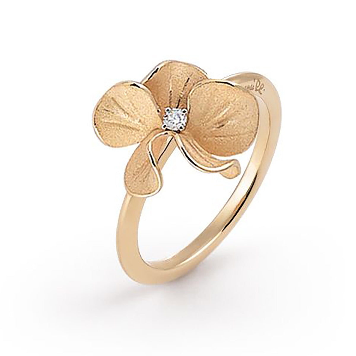 18K Orange Apricot Gold with Diamond | Shreve & Co. | Shreve & Co. Jewelers