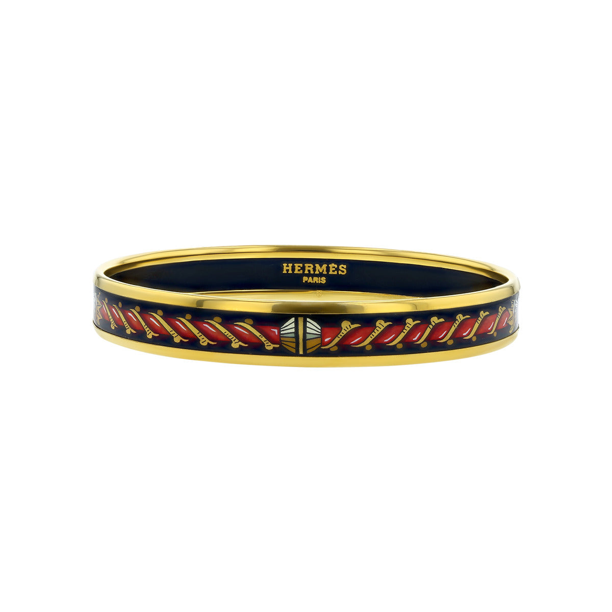 Hermes narrow enamel bracelet store